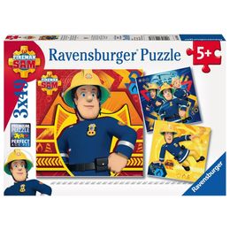 RAVENSBURGER VERLAG Bei Gefahr Sam rufen. Puzzle 3 x 49 Teile