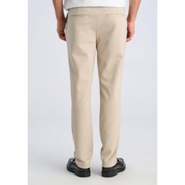 LINDBERGH Herren Stoffhose "Stoffhose Slim Fit", beige, Gr. S, unifarben, Obermaterial: 75% Polyester, 22% Viskose, 3% Elasthan. Futter: 100%