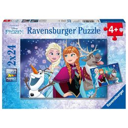 RAVENSBURGER VERLAG Disney Frozen Nordlichter. Puzzle 2 x 24 Teile