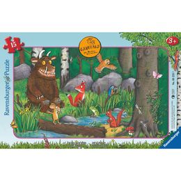 RAVENSBURGER VERLAG Ravensburger Kinderpuzzle 05225 - Die Maus und der Gr&uuml;ffelo - 15 Teile Rahmenpuz...