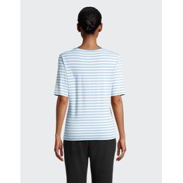 Joy Sportswear Damen T-Shirt "ALLISON", blau, Gr. 42, Single Jersey, Obermaterial: 95% Polyamid, 5% Elasthan, Shirts, mit eingesetzten &Auml;rmeln,