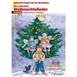 Die sch&ouml;nsten Weihnachtslieder Trioheft. 3 Blockfl&ouml;ten