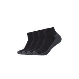 Camano Damen Sportsocken "pro tex 4er Pack", Gr. 35, schwarz, 53% Baumwolle, 26% Polyester, 19% Polyamid, 2% Elasthan, Colorblocking, Socken