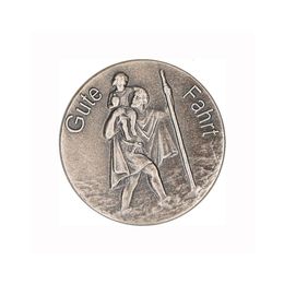 Plakette Christophorus - Gute Fahrt (1 St&uuml;ck)