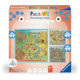 RAVENSBURGER VERLAG Kinderpuzzle 100, 121, 144 Teile - Puzzle UP! Geschichte - Steinzeit, Altes Rom,...
