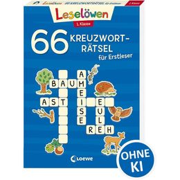 66 Kreuzwortr&auml;tsel f&uuml;r Erstleser - 1. Klasse (Blau)