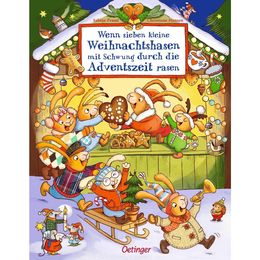 Oetinger Wenn sieben kleine Weihnachtshasen mit Schwung durch die Adventszeit rasen
