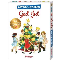 Oetinger Astrid Lindgren. God Jul. 12 wundersch&ouml;ne Weihnachtskarten zum Verschicken