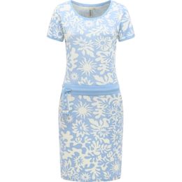 Ragwear Damen Sommerkleid "Baomi Summer YOUMODO", blau, Gr. S, Material: 100% Baumwolle, Kleider, Damen Minikleid in sommerlichem Print
