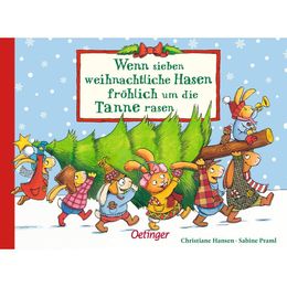 Oetinger Wenn sieben weihnachtliche Hasen fr&ouml;hlich um die Tanne rasen