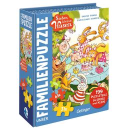 Oetinger Sieben kleine Hasen. Unser Familien-Puzzle 199 Teile