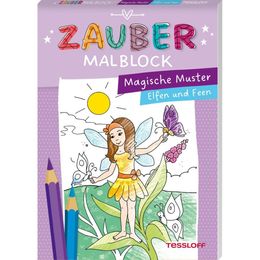 Tessloff Verlag Zaubermalblock. Magische Muster. Elfen und Feen