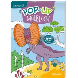 Tessloff Verlag Pop-up Malblock. Dinosaurier