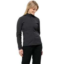 Jack Wolfskin Damen Fleecejacke "TAUNUS", schwarz, Gr. XXL, unifarben, Fleece, Obermaterial: 100% Polyester, Jacken, leichter, dehnbarer Midlayer,