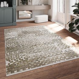 Teppich Esprit "Jala", beige, B:200cm H:7mm L:290cm, Polyester, Teppiche, Teppich, Kurzflorteppich, edel, gewebt, modern, geometrisch, weich, Wohnzimmer