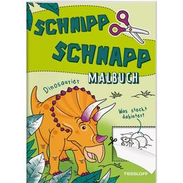 Tessloff Verlag Schnipp Schnapp Malbuch. Dinosaurier. Was steckt dahinter?