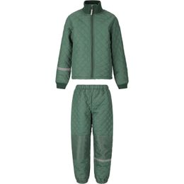 ZIGZAG Kinder Skianzug "Stockland", gr&uuml;n, Gr. 110, unifarben, 100% Polyester, Sportanz&uuml;ge, atmungsaktiv