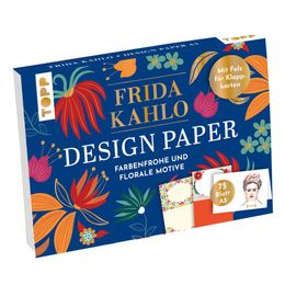 Design Paper Frida Kahlo DIN A5. Mit Falz f&uuml;r Klappkarten