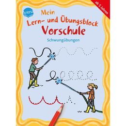 Mein Lern- und &Uuml;bungsblock Vorschule. Schwung&uuml;bungen
