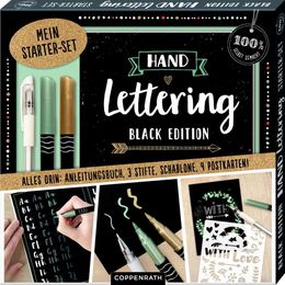 Coppenrath Mein Handlettering Starter-Set Black Edition