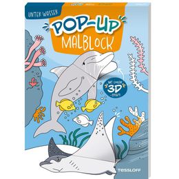 Tessloff Verlag Pop-up Malblock. Unter Wasser