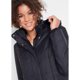 bonprix Damen Steppmantel "Steppmantel mit abnehmbarer Kapuze", schwarz, Gr. 42, unifarben, Obermaterial: 100% Polyester. Futter: 100% Polyester.