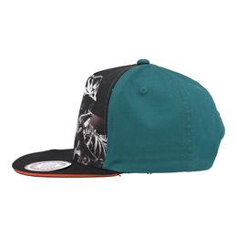 MaxiMo Jungen Baseball Capschwarz, Gr. 55, Canvas, Obermaterial: 75% Baumwolle, 25% Polyester, Caps, Frontprint, Gr&ouml;&szlig;enverstellbar, zweifarbig,