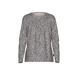 TRIGEMA Jungen Longsleeve "TRIGEMA Langarmshirt mit Leo-Muster", Gr. 68natur, Single Jersey, 100% Baumwolle, Basic, Shirts