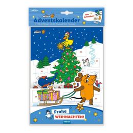 TR&Ouml;TSCH - Aufstell Adventskalender "Die Maus" | Weihnachtskalender mit 24 T&uuml;rche...