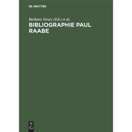 Bibliographie Paul Raabe