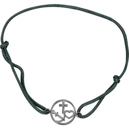 Coppenrath Armband - Armband mit Kreuz-Herz-Anker-Anh&auml;nger