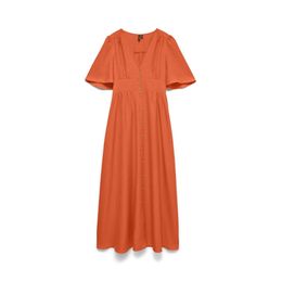 V&eacute;ro Moda Vero Moda Kleid 'VMMELANEY' Damen Gr&ouml;&szlig;e 36 orange Winterkleid