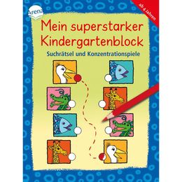 Mein superstarker Kindergartenblock. Suchr&auml;tsel und Konzentrationsspiele