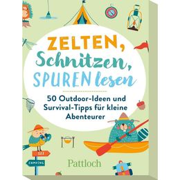 Zelten, Schnitzen, Spuren lesen