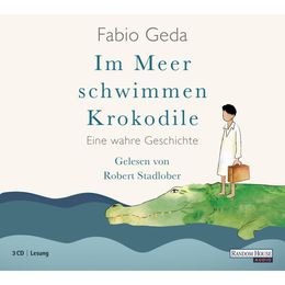 Im Meer schwimmen Krokodile