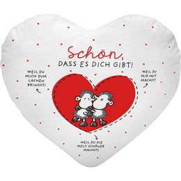 Pl&uuml;schkissen "Sch&ouml;n, dass es dich gibt! Weil du........!"