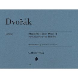Slawische T&auml;nze op. 72 f&uuml;r Klavier zu vier H&auml;nden