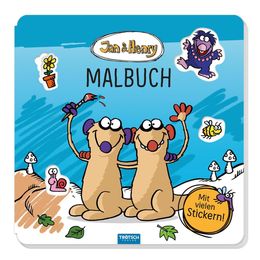 Tr&ouml;tsch Jan und Henry Malbuch mit Stickern