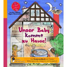 Unser Baby kommt zu Hause! Das Kindersachbuch zum Thema Schwangerschaft, Hebamme...