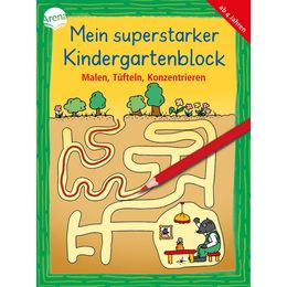 Mein superstarker Kindergartenblock. Malen, T&uuml;fteln, Konzentrieren