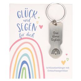 Schl&uuml;sselanh&auml;nger mit Einkaufswagenl&ouml;ser Gl&uuml;ck und Segen f&uuml;r dich (1 St&uuml;ck)