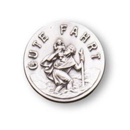 Metallplakette Christophorus (1 St&uuml;ck)