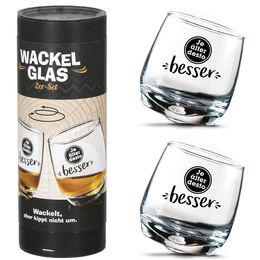 2er-Set Wackelglas &raquo;Je &Auml;lter desto besser&laquo;