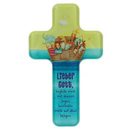 Kinderkreuz aus Acrylglas - Begleite und besch&uuml;tze mich (1 St&uuml;ck)
