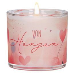 Glaswindlicht zum Geburtstag - Von Herzen