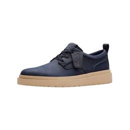Clarks Herren Sneaker "Clarks Halbschuhe Leder", Gr. 42,5, blau, Leder, Schuhe
