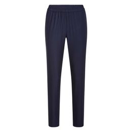 GOLDNER Damen Stoffhose "Schlupfhose mit Rei&szlig;verschlusstaschen", blau, Gr. 42, Obermaterial: 95% Polyester PES. 5% Elasthan EL., Hosen, Seitentaschen