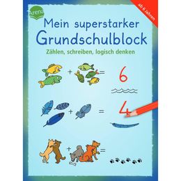 Mein superstarker Grundschulblock. Z&auml;hlen, schreiben, logisch denken