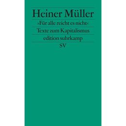 &raquo;F&uuml;r alle reicht es nicht&laquo;