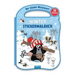 Tr&ouml;tsch Der kleine Maulwurf Winter-Stickermalbuch